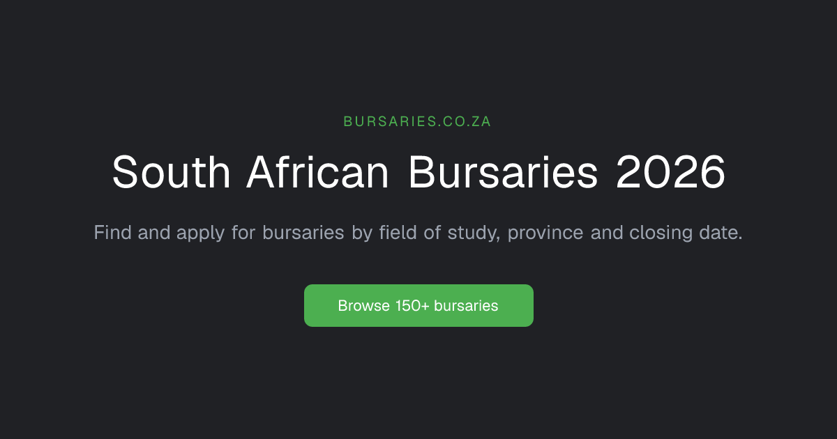 Bursaries.co.za — South African Bursaries 2026
